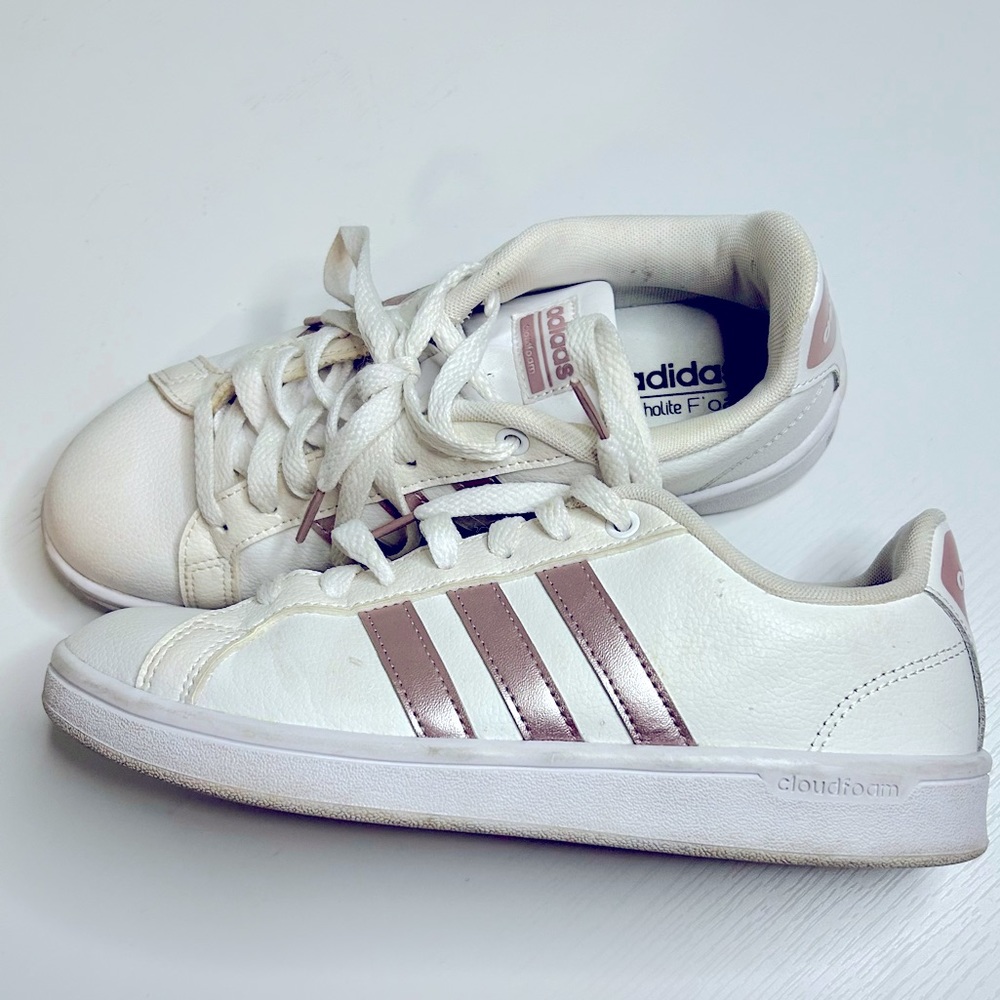 Adidas Cloud Foam White & Rose Gold Superstar Size 7 - Gem